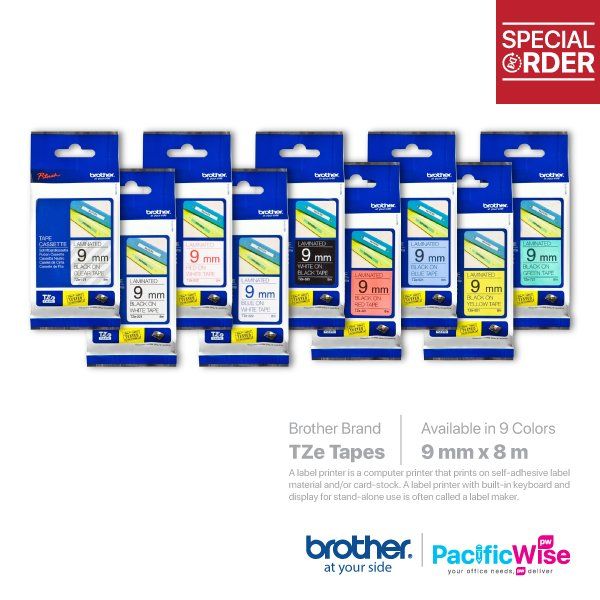 Brother TZe Tapes 9mm | Buy Office Automation - Office Machine ...