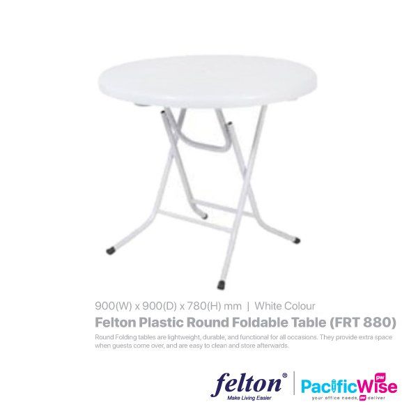 Felton Plastic Round Foldable Table (FRT 880) | Buy Office Automation ...