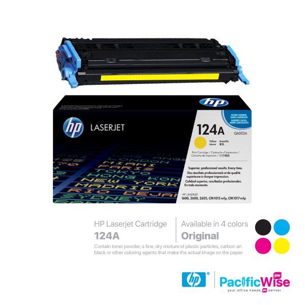 HP 124A LaserJet Toner Cartridge Q6000A ~ Q6003A (Original) | Buy HP ...