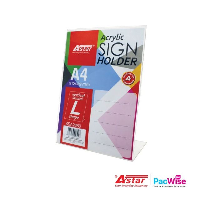 L Shape Card Stand/Astar SSA2880/Dudukan Kad Bentuk L/Holder Filing ...