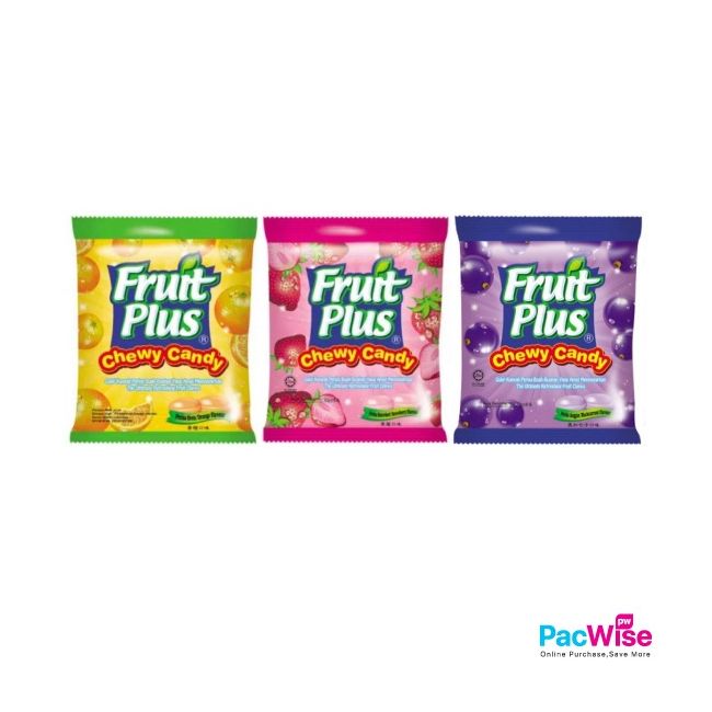 Fruit Plus Chewy Candy 120g – Orange, Strawberry & Blackcurrant | Soft ...