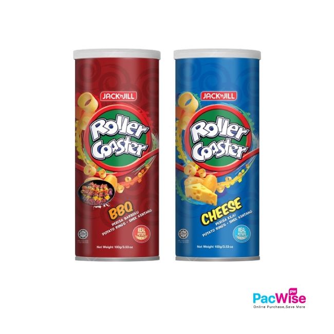 Jack n Jill Roller Coaster Cheese & BBQ 100g – Crispy Potato Rings ...
