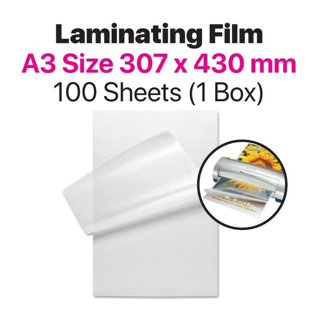 A3 Laminating Film 100 Micron (100pcs) | Pacific Wise