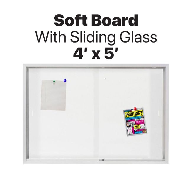 Lockable Sliding Glass Soft Board | Pacific Wise