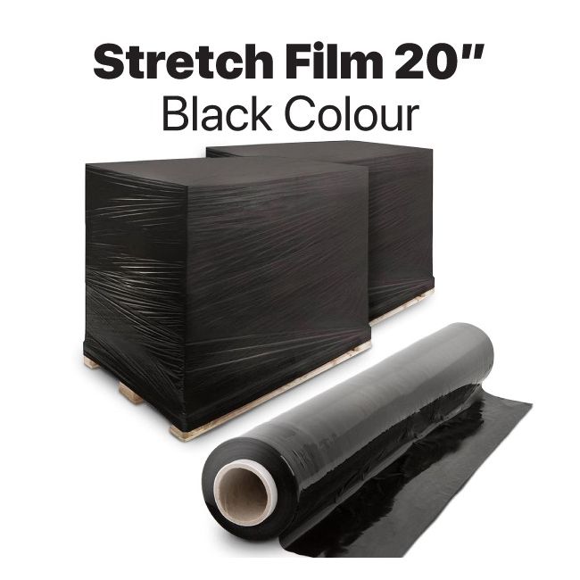 Black Stretch Film 20 Inch 2.2kg | Pacific Wise