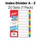 A4 Colour Index Divider 10 Colours | Pacific Wise