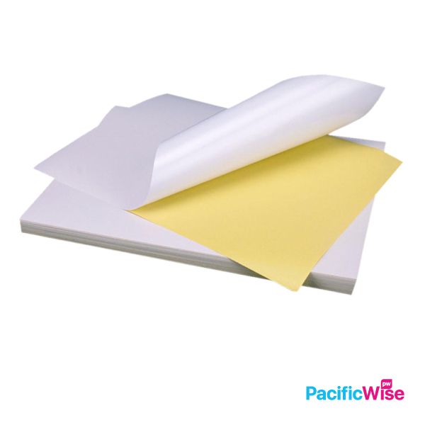A4 Simili Sticker Label 2 Up 210mm x 148mm (100'S)