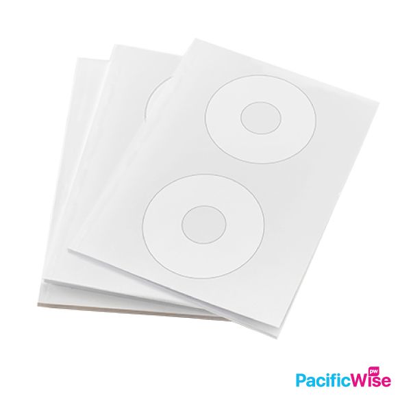 A4 Simili Sticker Label Round Shape 118mm / 15mm (100'S)
