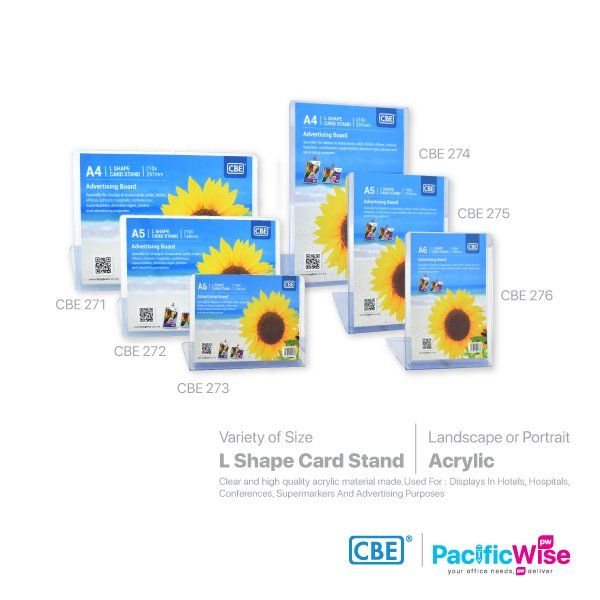 CBE L Shape Card Stand