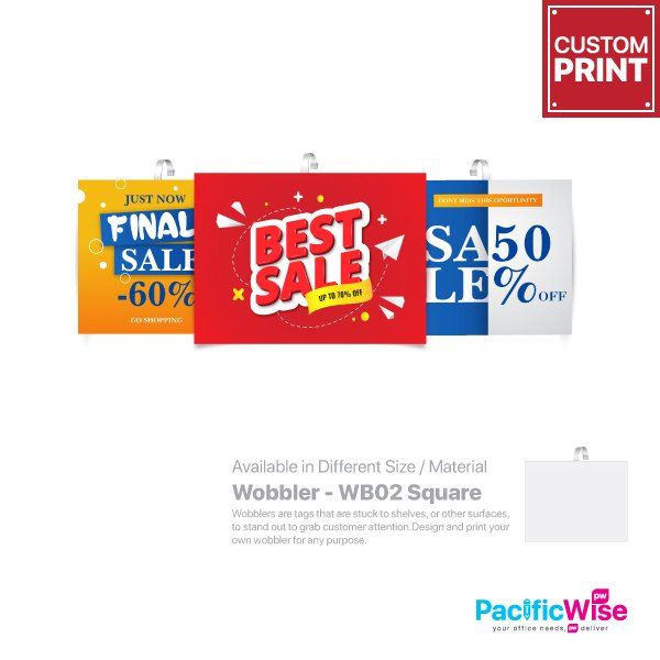 Customized Printing Wobbler (WB02) | Buy Wobbler | Pacific Wise