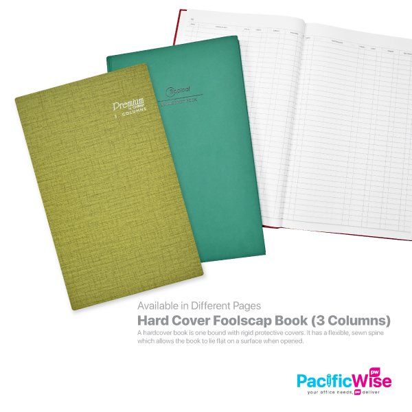 Hard Cover Foolscap Book (3 Columns) | Buy Hard Cover Book Online ...