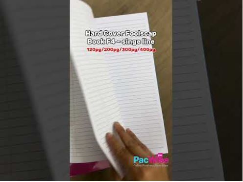 Hard Cover Foolscap Book (Single Line)