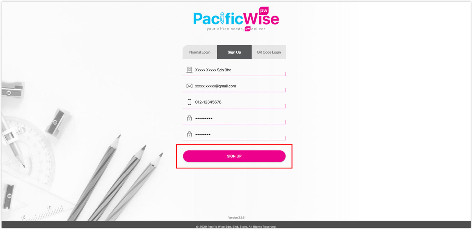 How to Register Customer (Desktop)