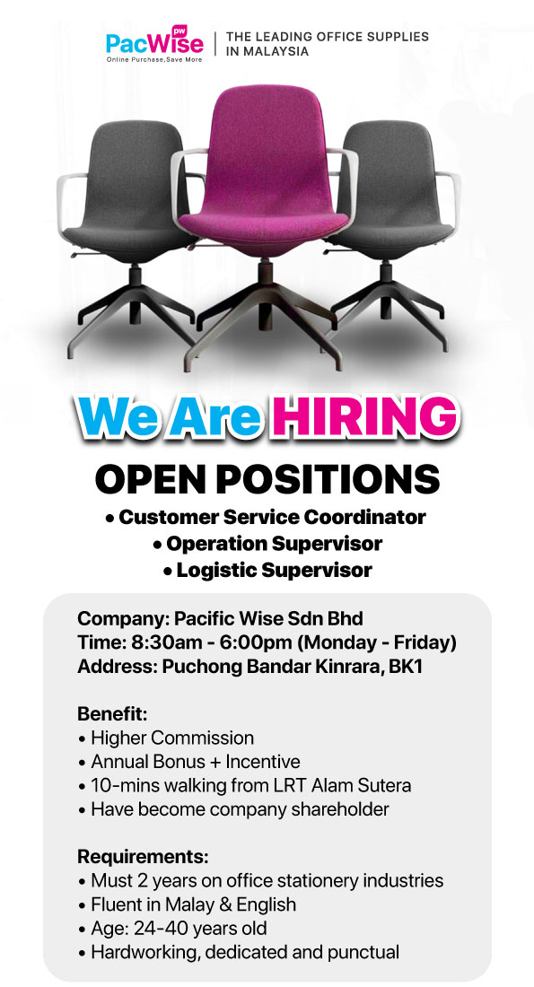 We are HIRING - Open Positions